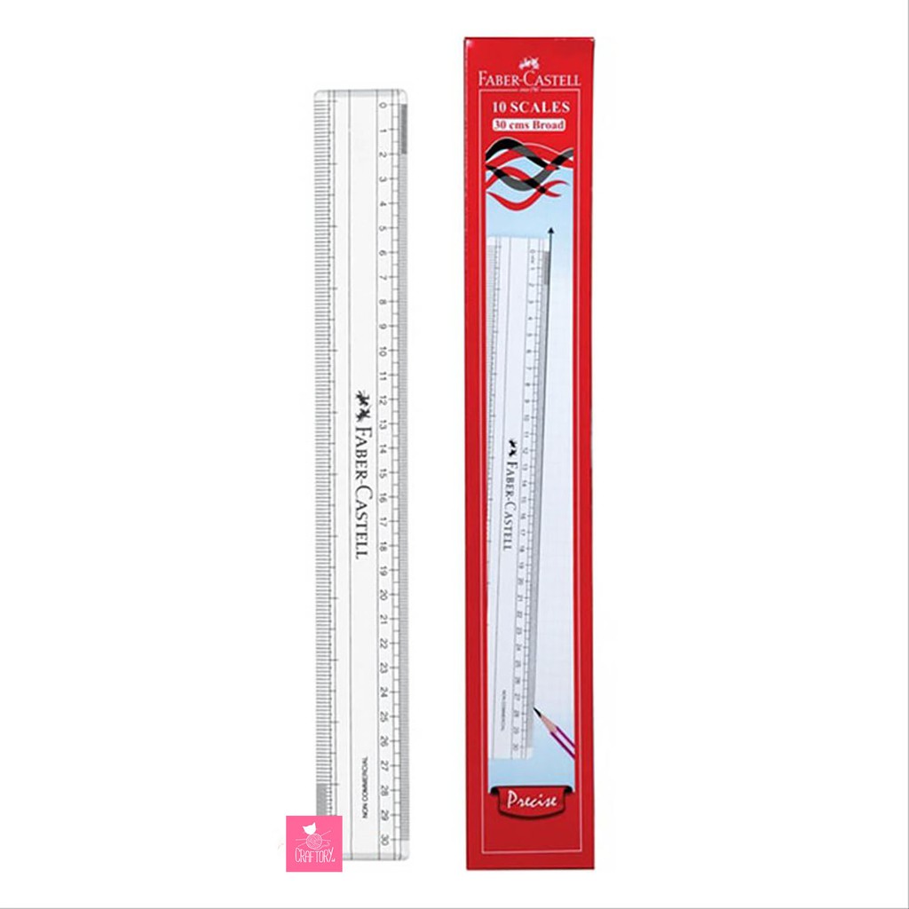 Faber CASTELL RULER 30 CM THICK PLASTIC PREGNANCY | Shopee Philippines