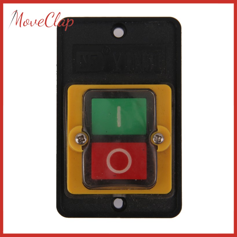MoveClap 220V/380V 10A Waterproof Push Button Machine OFF Switch ...