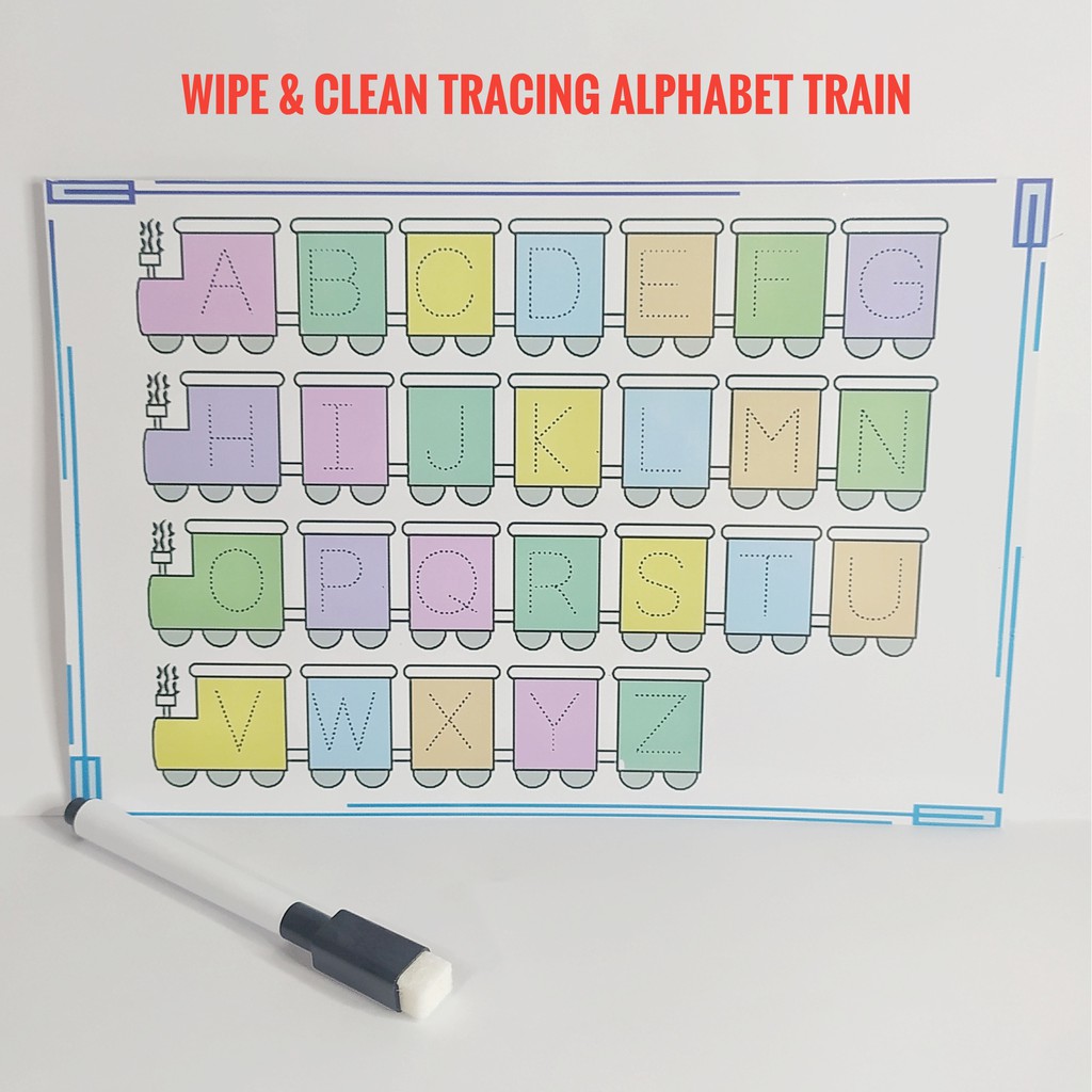 Wipe and Clean Worksheet Tracing Alphabet Worksheet for Children ...