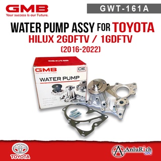 GMB WATER PUMP ASSY (GWT-161A) for TOYOTA Hilux 2GDFTV / 1GDFTV (2016 ...