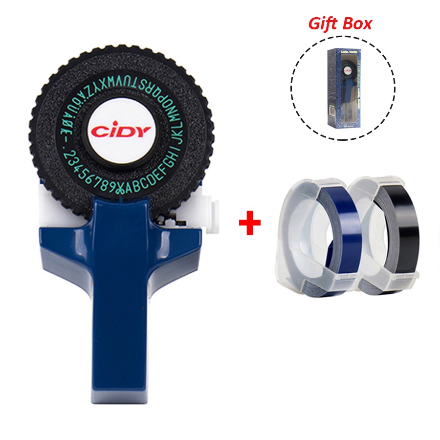 Multicolor CIDY Label Maker with FREE 2 TAPES (9mm x 3mtrs) Manual ...