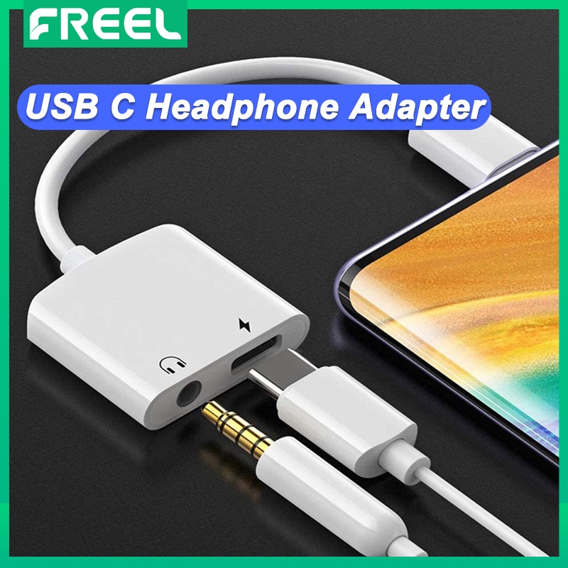 USB C to 3.5mm Headphone Charger Adapter Type C earphone Jack AUX ...