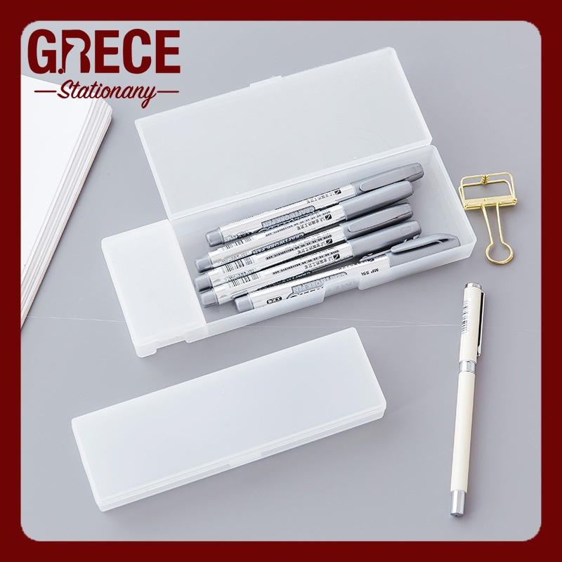 Japan style simplistic pencil box / pencil case | Shopee Philippines