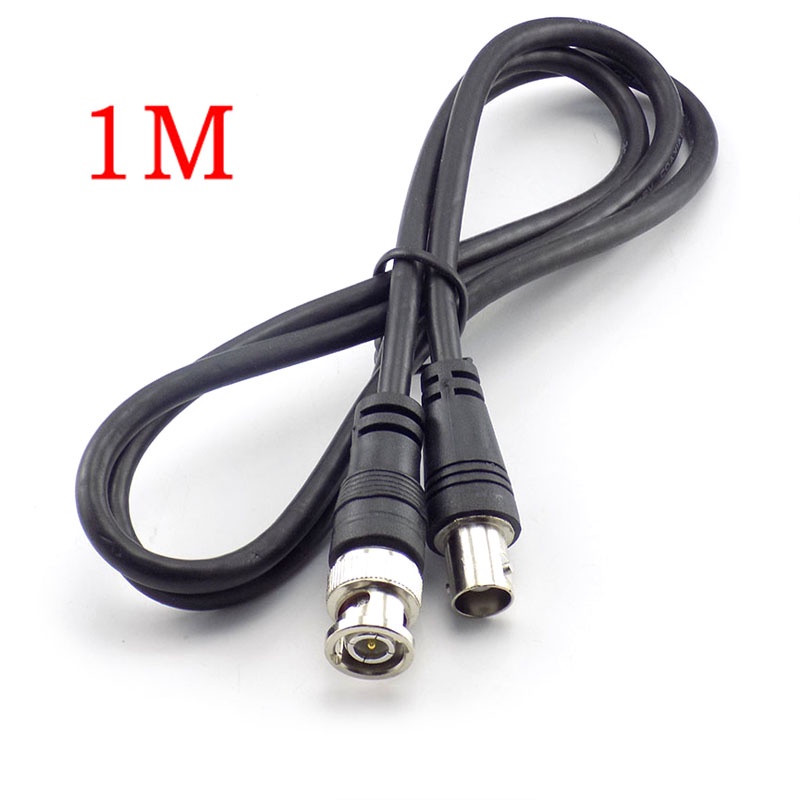 1M BNC Male to Female Plug CCTV Extension Coaxial Line Cable Connector ...