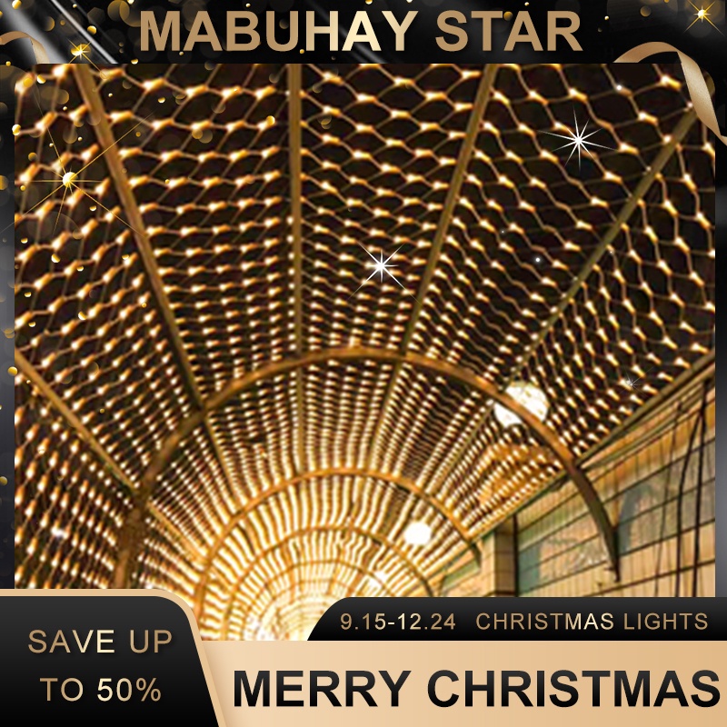COD MABUHAY STAR 240L LED steady Green Wire Net Light Outdoor ...