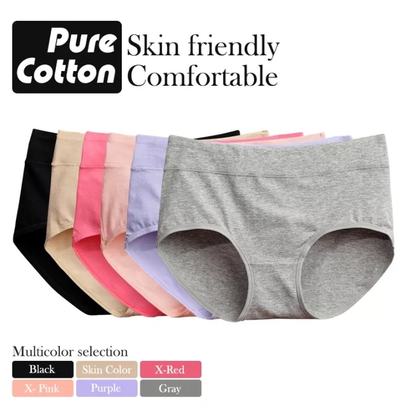 Mid-Waist Pure Cotton Cherish Panty Women Underwear Cotton Fabric ...