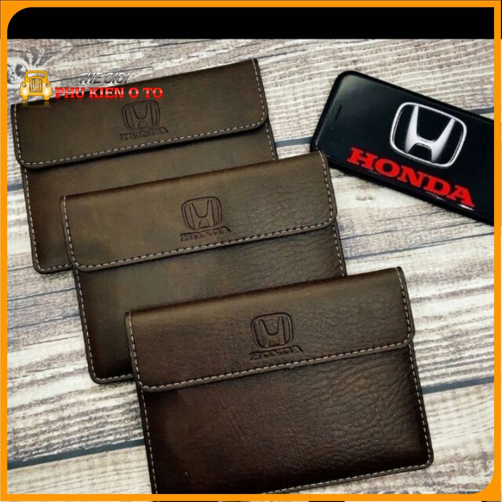 HONDA logo car document wallet, Durable and Beautiful registration ...