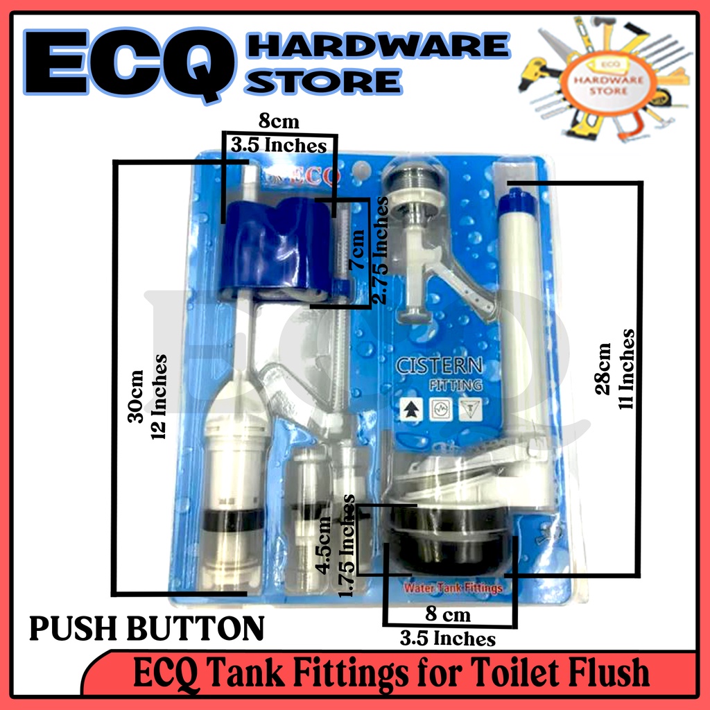 1 SET ECQ CISTERN FITTINGS WATER TANK FITTINGS FOR TOILET FLUSH ...
