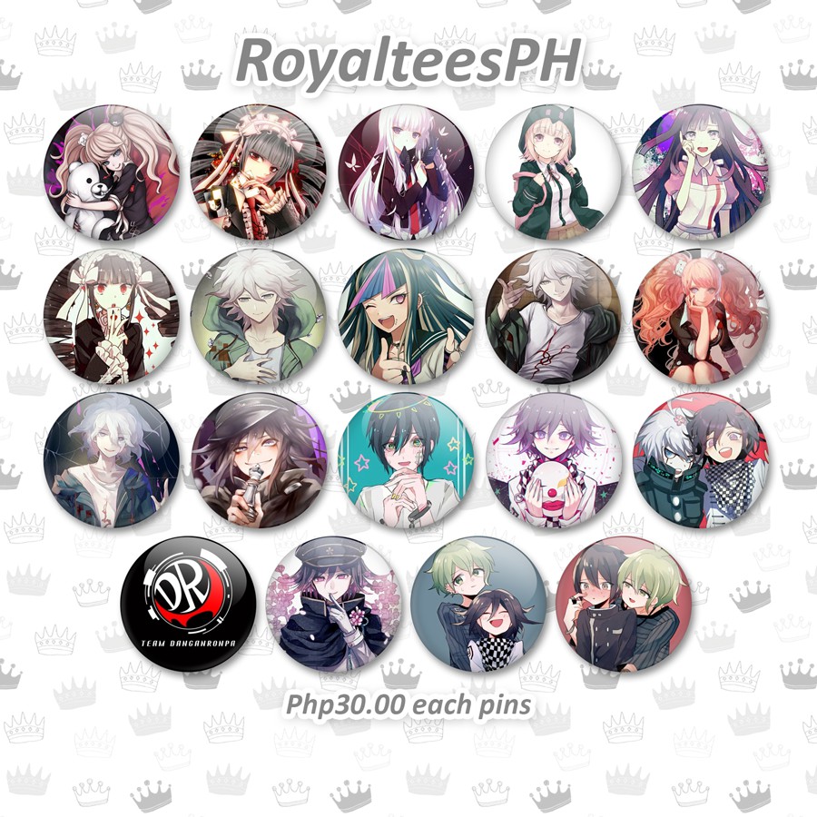 Danganronpa Button Pins/ Danganronpa Badge Batch 2 | Shopee Philippines