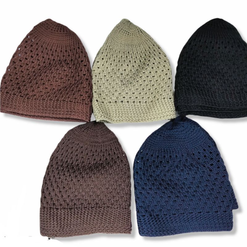 TOTOB/ RAJUT/ MUSLIM CAP FOR MEN PLAIN | Shopee Philippines
