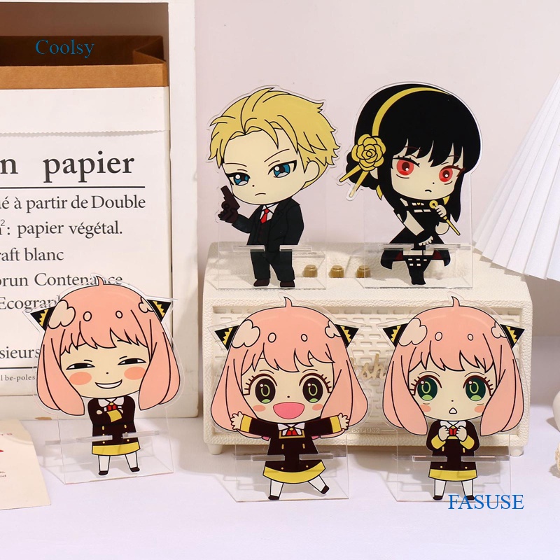 COOLSY Anime Spy X Family Forger Anya Yor Loid Acrylic Metal Mobile ...
