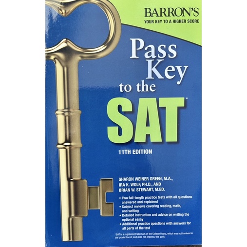 Pass Key to the SAT (Barron's the SAT) | Shopee Philippines
