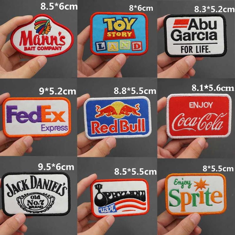 Red Bull logo Embroidery Cloth Sticker Clothes Patch FEDEX EXPRESS ...