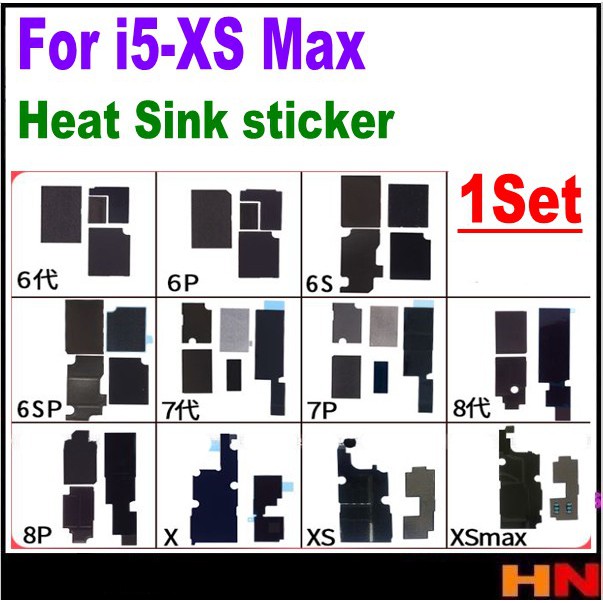 1set motherboard Anti-static Sticker Heat Sink sticker for iPh 5s 6 6S ...