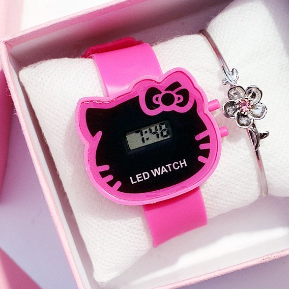 【COD】Hello Kitty Watch Korean Children's Electronic Digital Kids ...