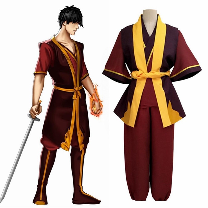 2020 Avatar The Last Airbender Prince Zuko Cosplay Costume Anime Custom ...