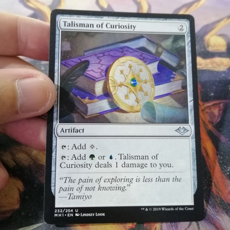1 Talisman of curiosity MH1 modern horizons MTG card magic commander ...
