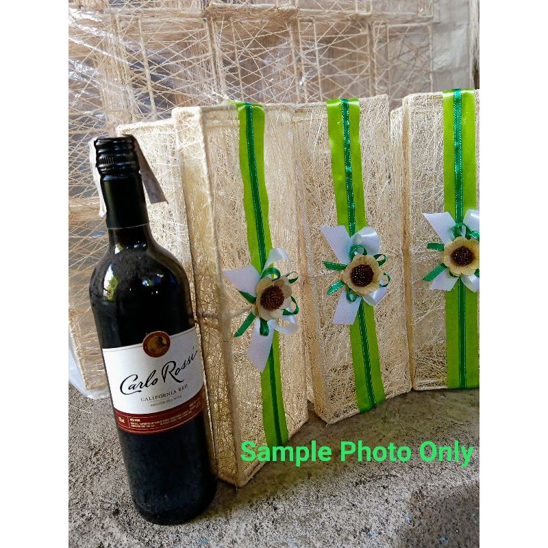 Abaca box Wine box for 750ml bottle | Shopee Philippines