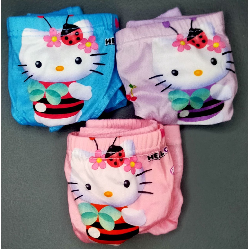 Home6pcs12 Pcs Hello Kitty Panty For Girls 7 10 Yrs Shopee Philippines