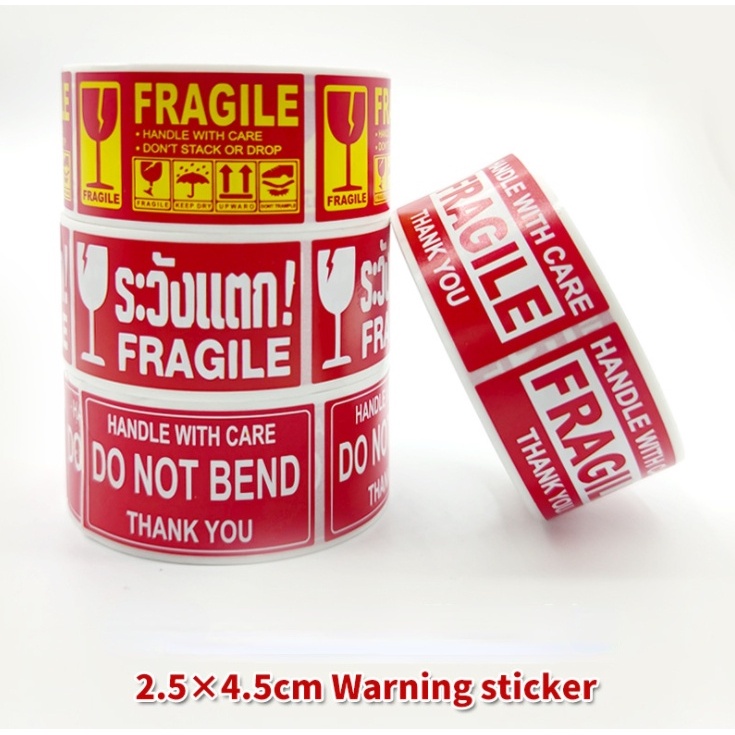 Fragile Stickers Tapes Warning Packing Label Packaging Tape | Shopee ...