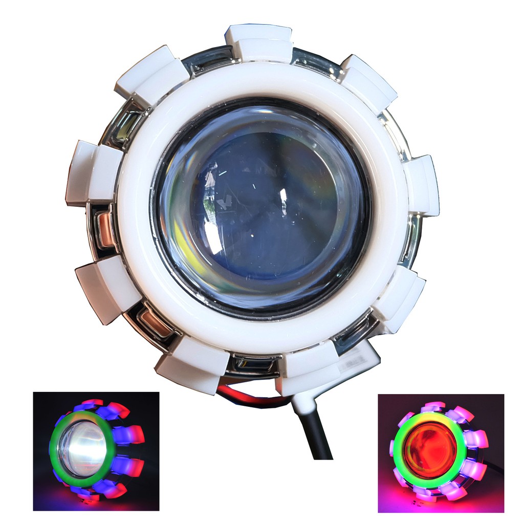 Automotive and motorcycle lamp spot fog light lamp with 9 segment ...