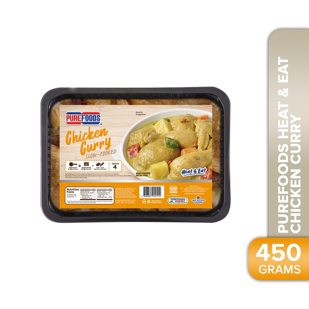 Purefoods Ready-To-Eat Chicken Curry Slow-Cooked Heat & Eat 450G ...