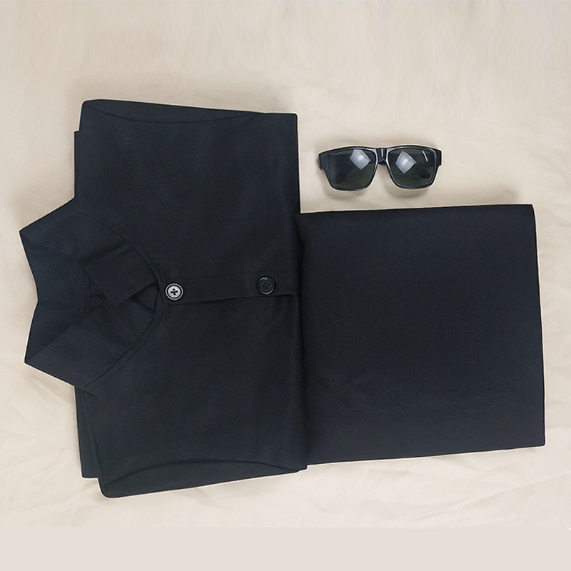 The Matrix Neo Cosplay Customised Black Costume Neo Trench Coat Pants ...