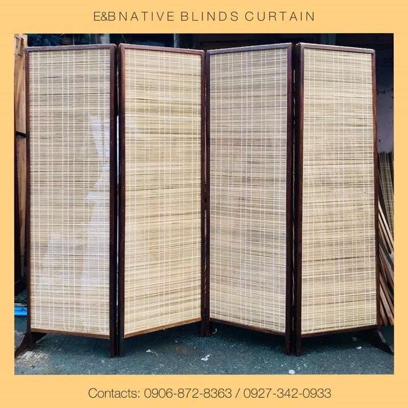 Native Buri Divider / Partition - 18" width by 60" height | Black Color ...