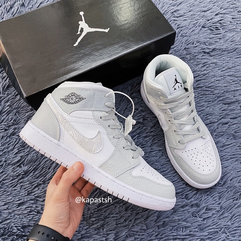 Jordan 1 high top shoes, jordan 1 gray Camo (Fullbox) | Shopee Philippines