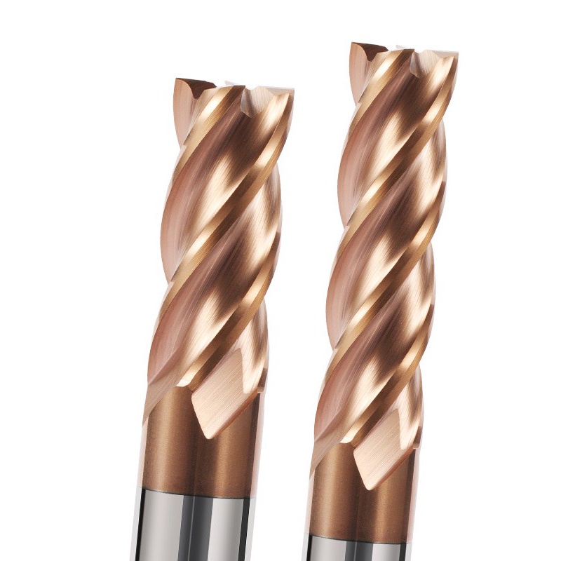 Vsharp 4 Flutes Carbide End Mill 6mm-20mm Shank HRC55 Tungsten Steel ...