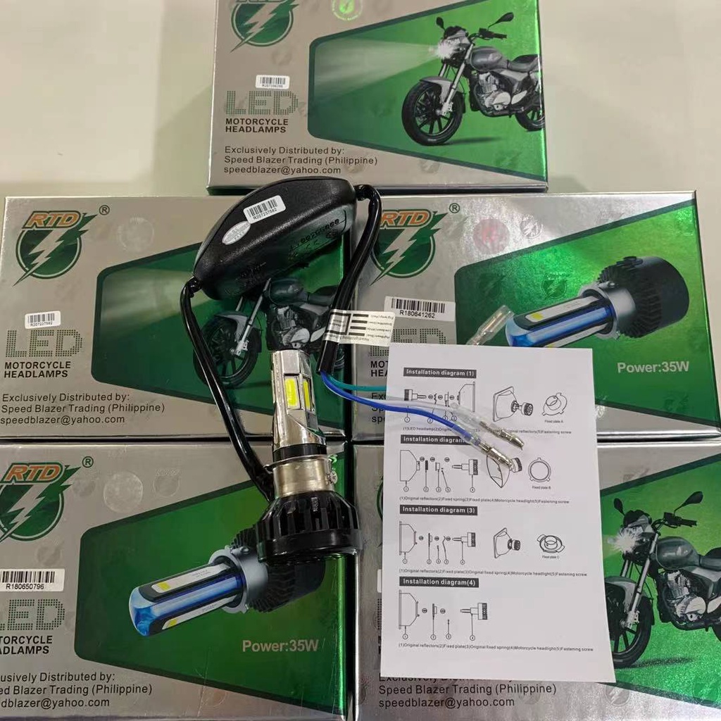 Motorcycle Head Light Led RTD 3LED 4LED 6LED | Shopee Philippines