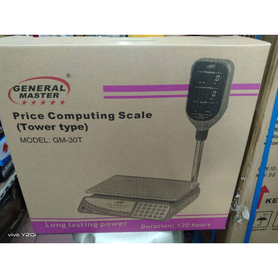 General Master Price Computing Scale (Digital Scale) 30kg Tower, 15kg ...