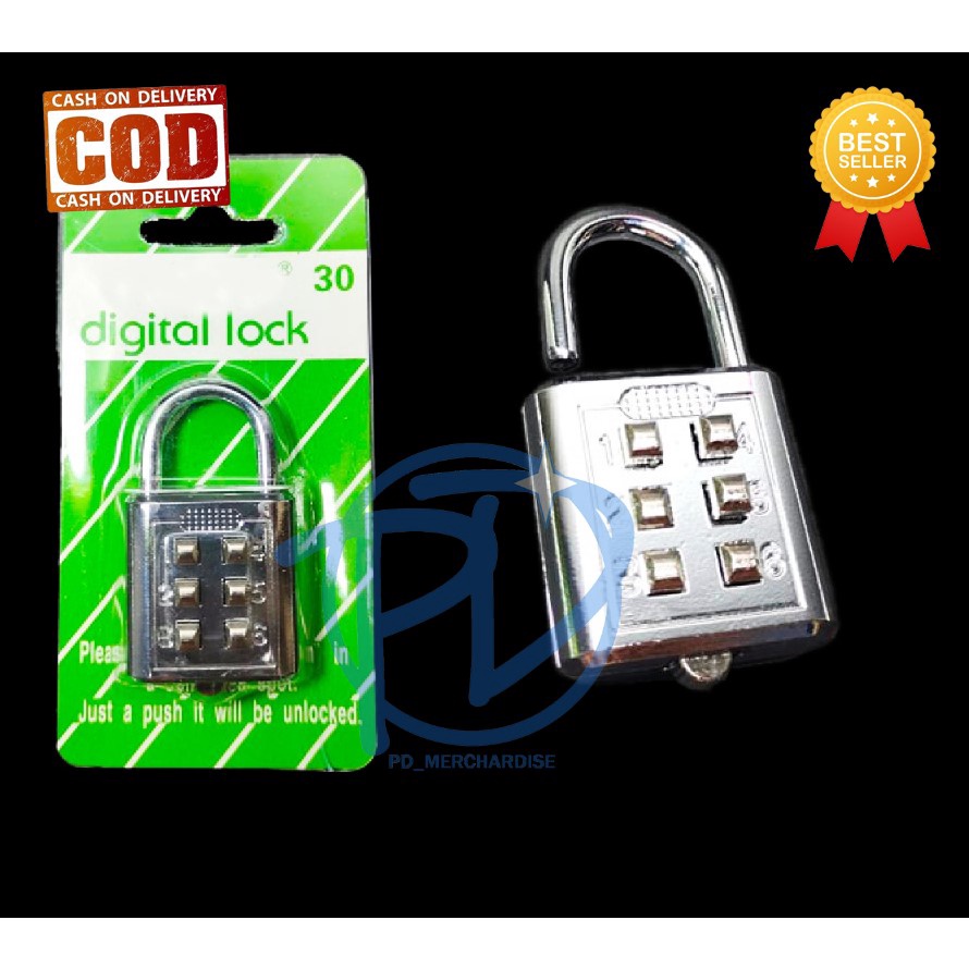 COD PD ORIGINAL COMBINATION NUMBER LOCK DIGITAL LOCK CODE LOCK PADLOCK ...