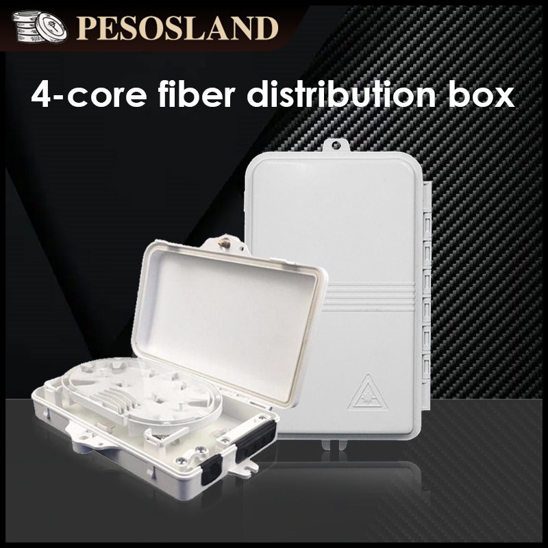 Wall Mounted Allan 4 Core Fiber Optic Splitter Box PLC Fiber Optic ...