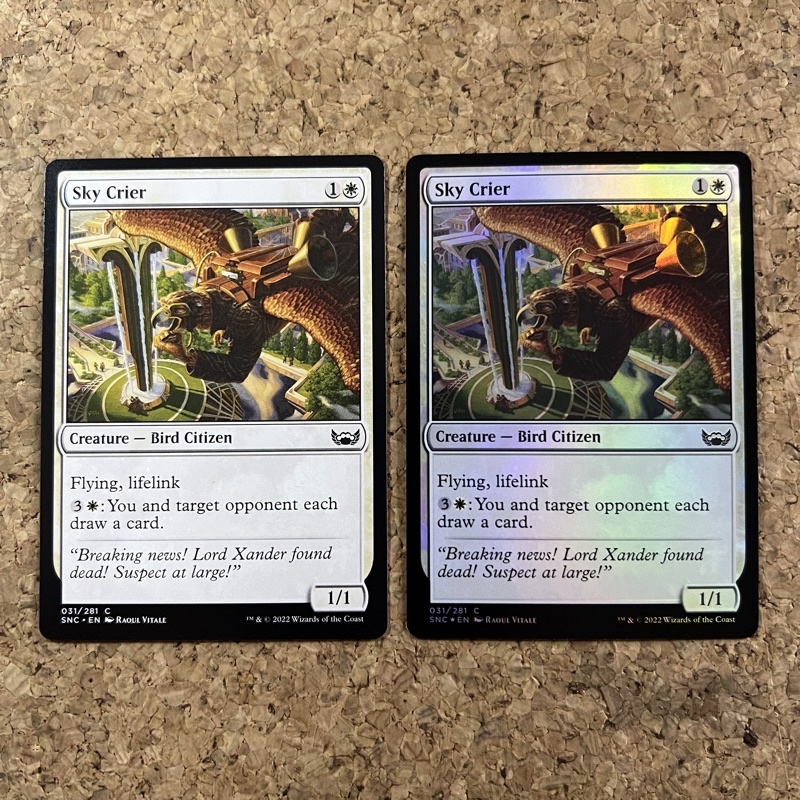 MTG SKY CRIER | BIRD CITIZEN | STREETS OF NEW CAPENNA | WHITE | MAGIC ...