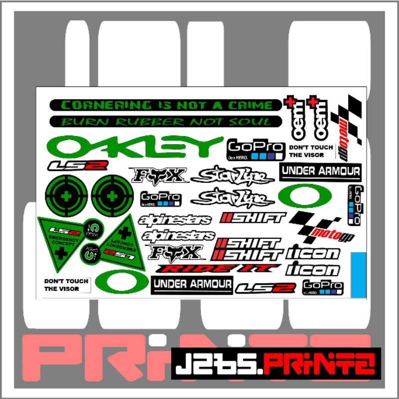 ls2/nhk/lev3/ls2/spyder/evo/kyt visor helmet sticker decals | Shopee ...