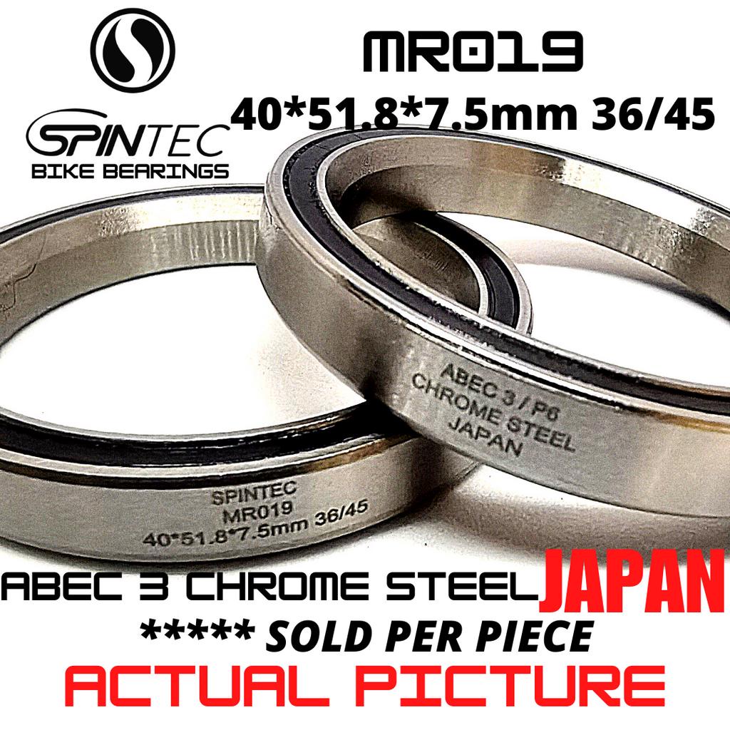 SPINTEC MR019 JAPAN Chrome Steel Rubber Sealed Bearings for Giant Trek Bike Headset | Shopee ...