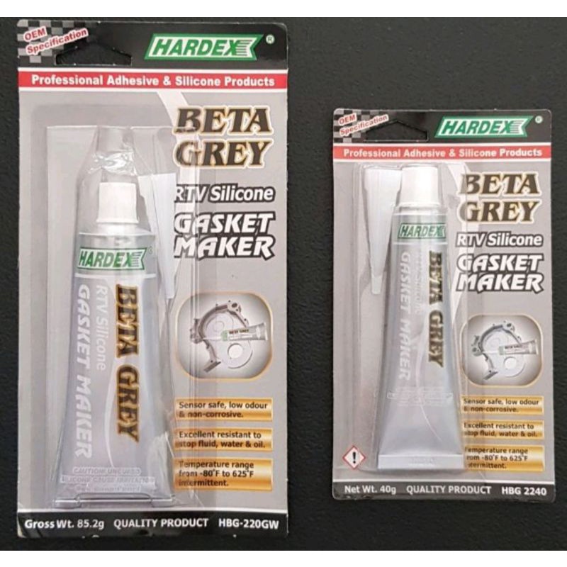 BETA GREY RTV SILICONE GASKET MAKER HARDEX BIG AND SMALL | Shopee ...