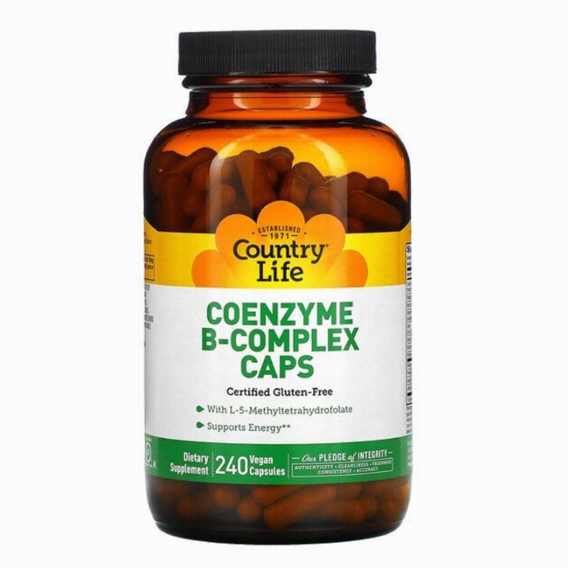 USA Onhand | Country Life, Coenzyme B-Complex Caps, 240 Vegan Capsules ...
