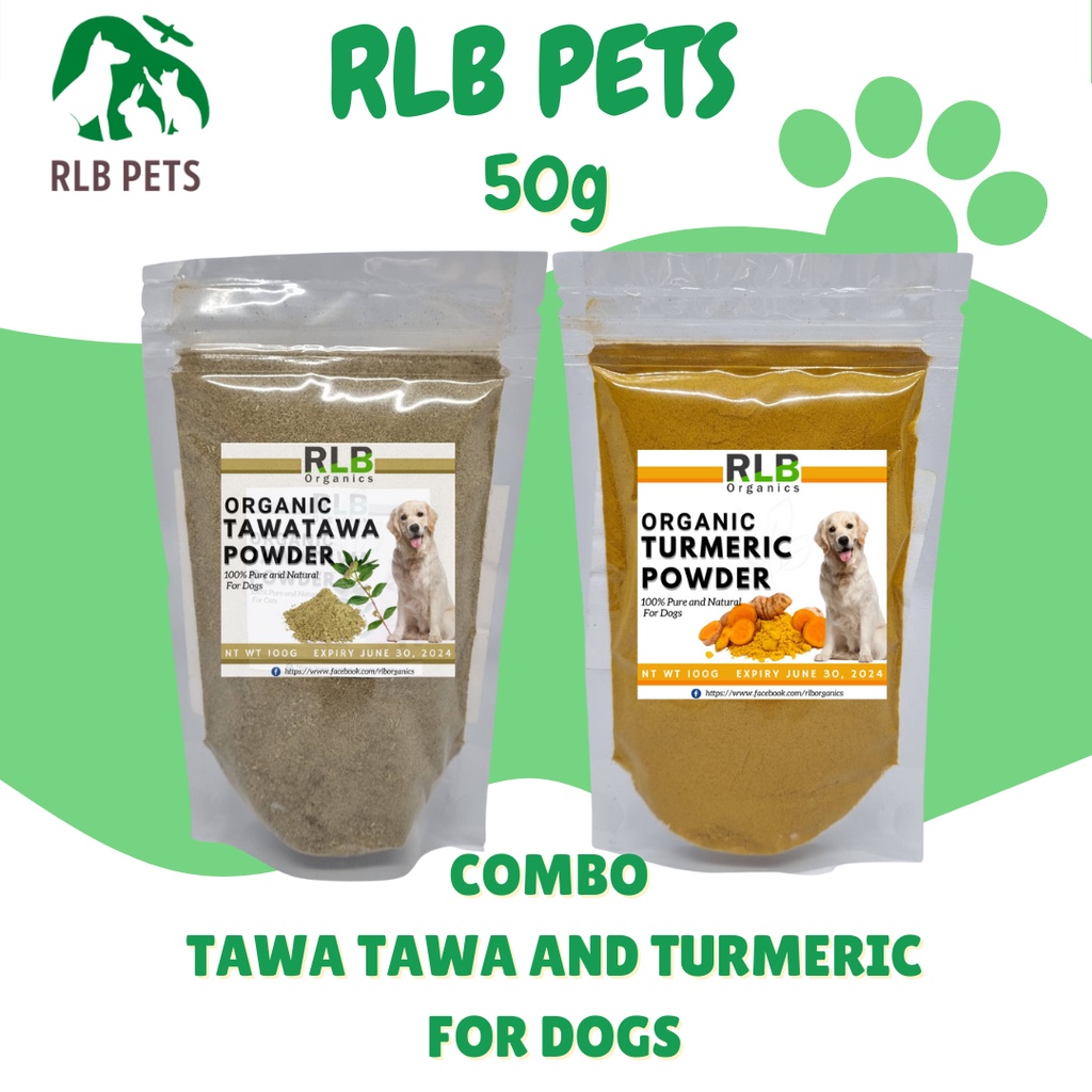 50 grams Turmeric Powder for Dogs and 50 grams Tawa Tawa Powder for ...