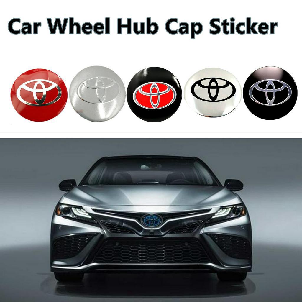 4Pcs TOYOTA Car Wheel Hub Cap 56mm Sticker Tire Cap Wheel Center Hub ...