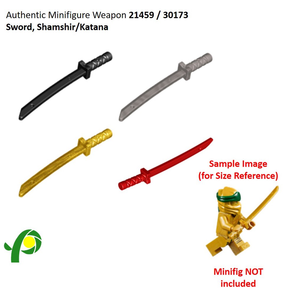 LEGO Parts 21459 30173 Minifigure Weapon Sword, Shamshir/Katana ...