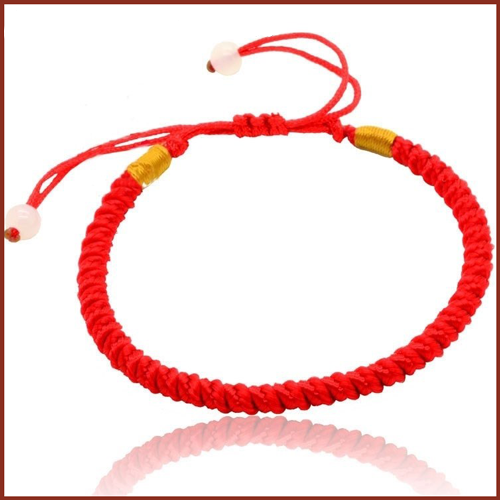 Men Women Good Luck Hand Braided Lucky Red String Rope Cord Bracelet ...