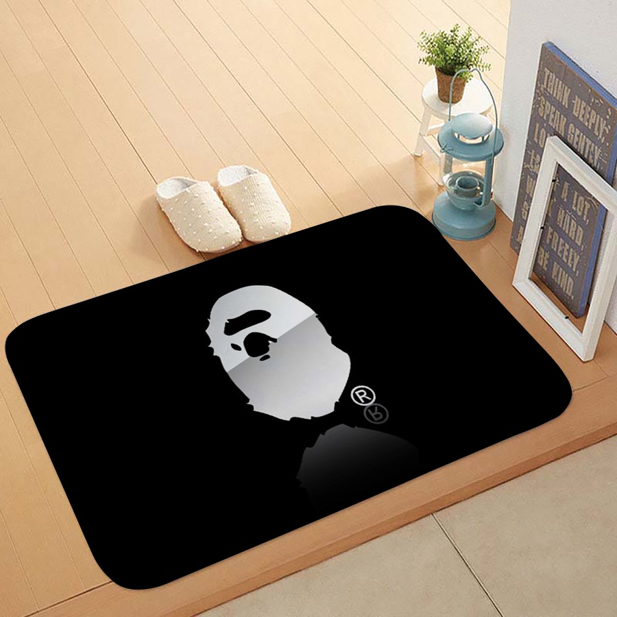 Bape Printed Floor Carpet For Kids Room Bedroom Decoration Balcony Anti ...