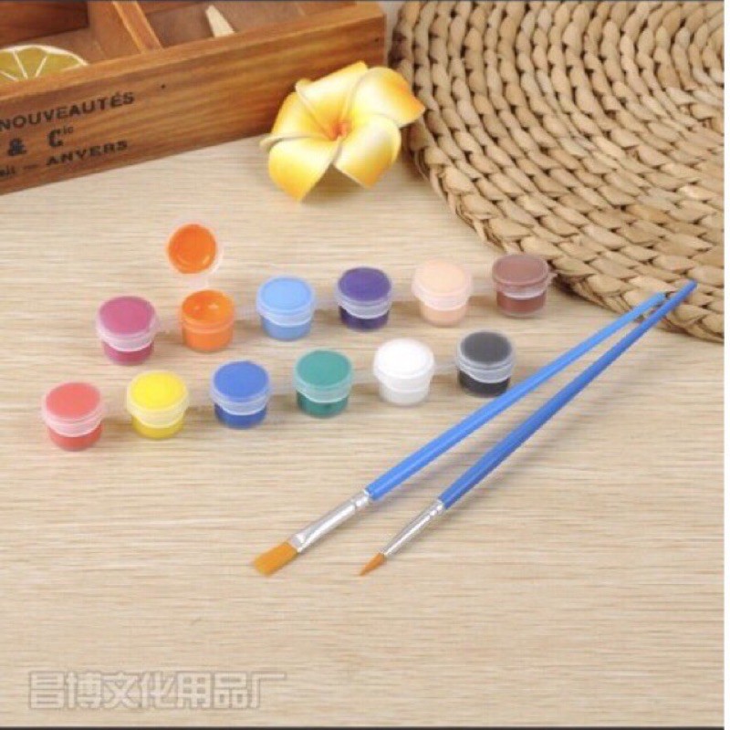 Opp poster paints 12color water color paint school supplies | Shopee ...