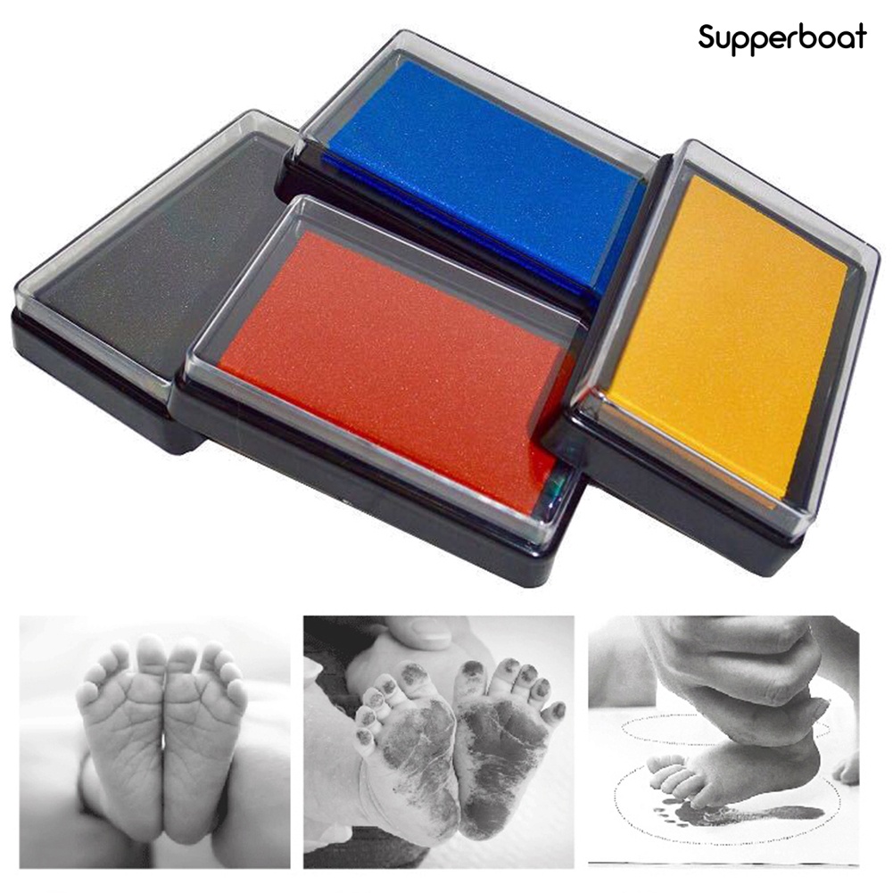SUP Baby Safe Easy Clean Ink Pad Keepsake Memories Touch Footprint ...
