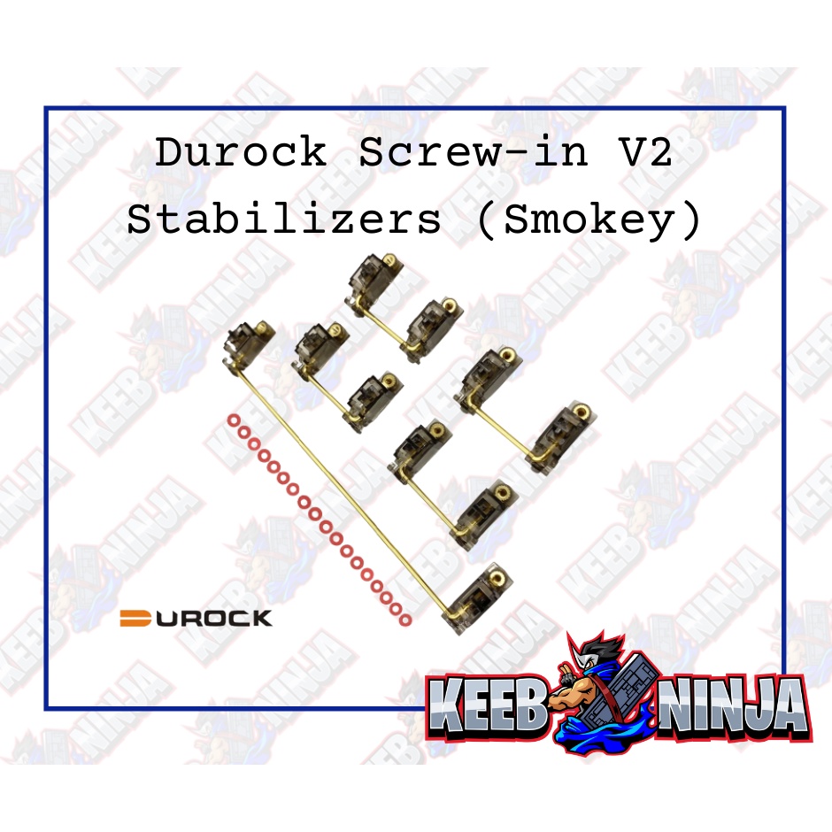 Durock Screw-in V2 Stabilizers (Smokey | Clear | Nero | Alpaca ...