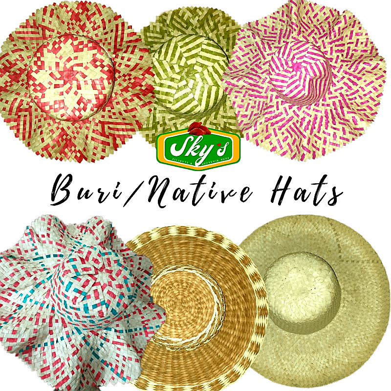 NATIVE SCALLOP BURI HAT S M L COD NATIONWIDE | Shopee Philippines