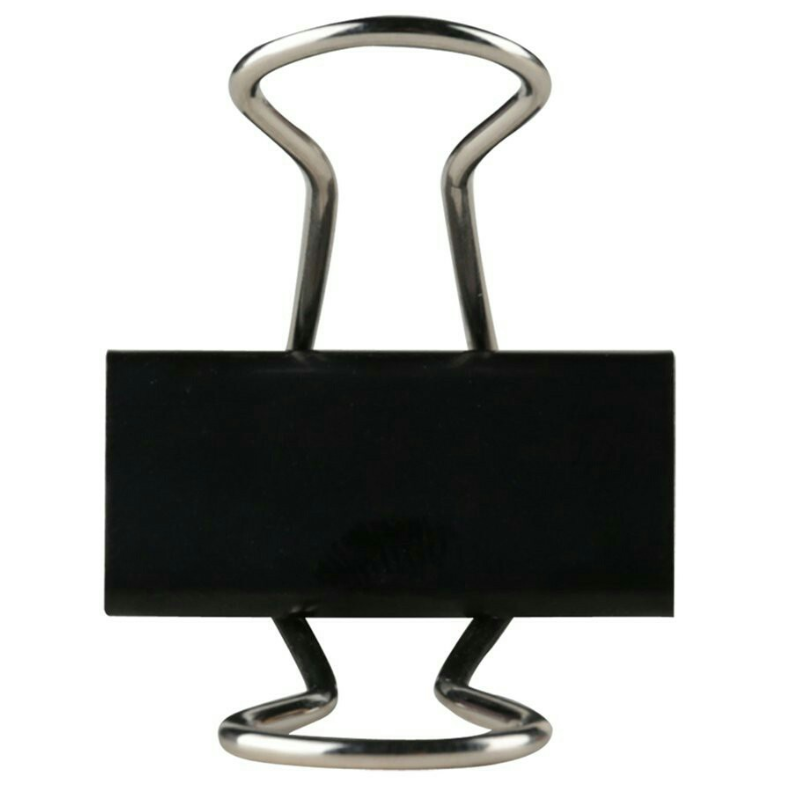 AKT Paper Clip Black per box / 19mm 25mm 32mm 41mm 51mm small big paper ...