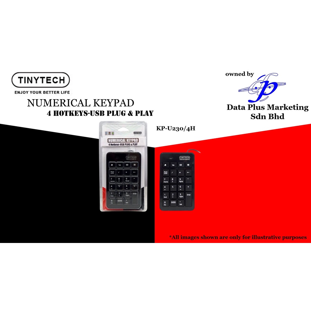 Tinytech NUMERICAL KEYPAD KP-U230/4H | Shopee Philippines